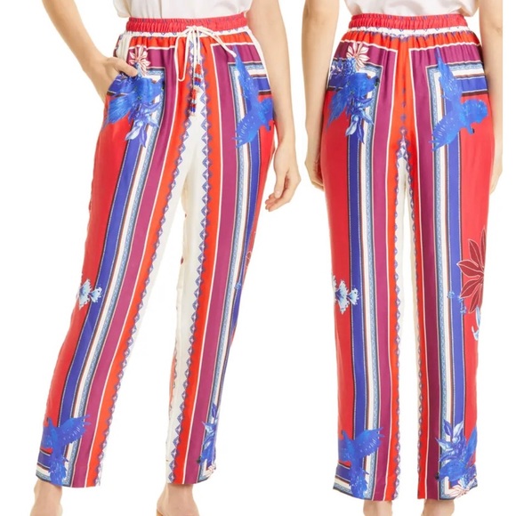 FARM Rio | Pants & Jumpsuits | Nwt Farm Rio Macaw Scarf Pants Xs New ...